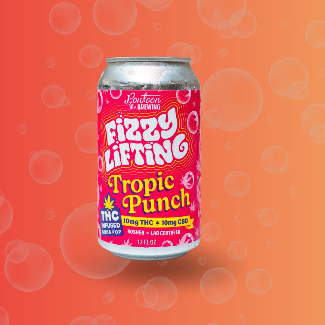 Fizzy Lifting Tropic Punch THC Soda – 4‑Pack | 10mg Delta‑9 — Fizzy Lifting